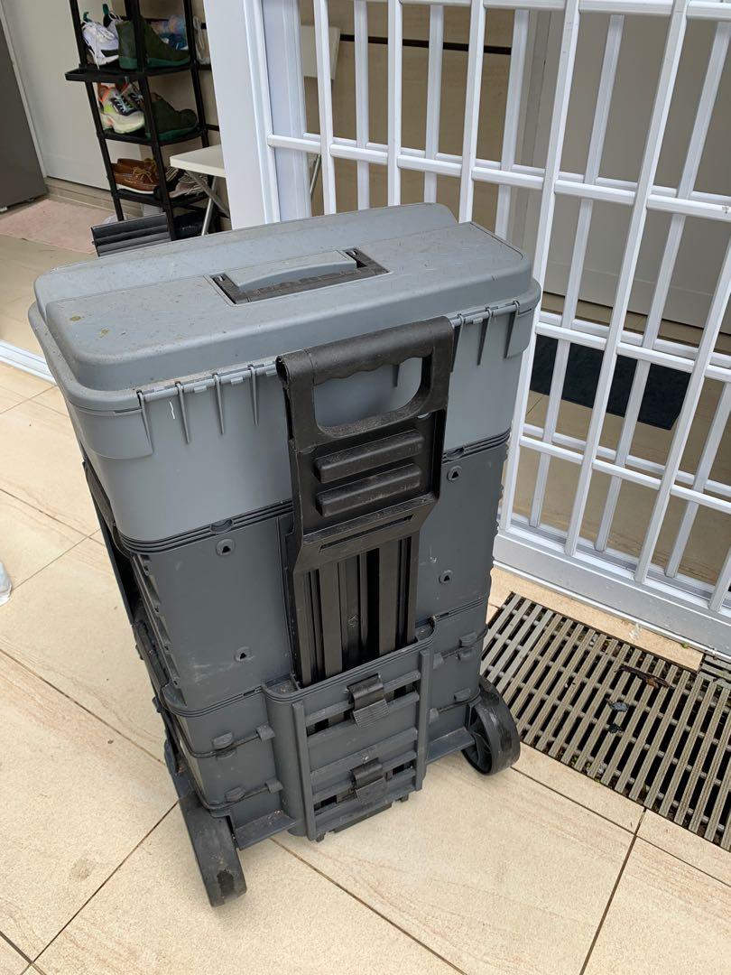 Stanley tool box trolley, Furniture & Home Living, Home Improvement ...