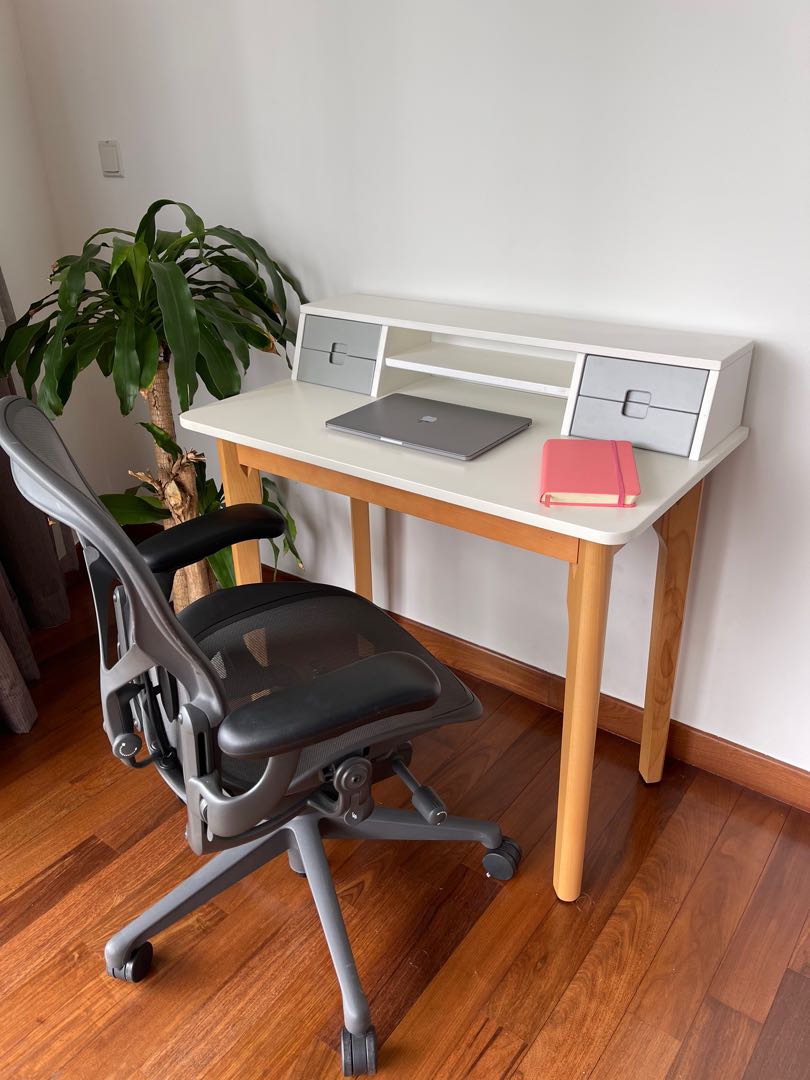 Compact Study Table - Slimline , Furniture & Home Living, Furniture ...