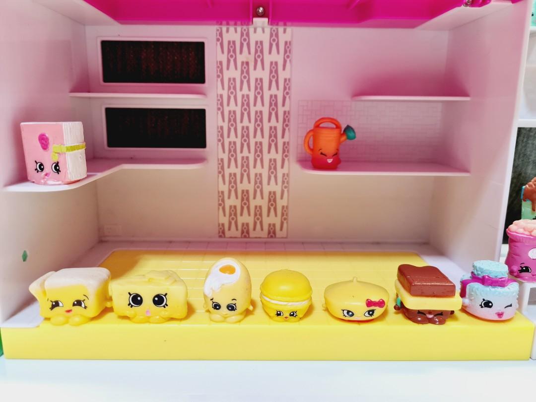 Super Cute Shopkins Collection, Shop, Double Storey House & Fridge ...