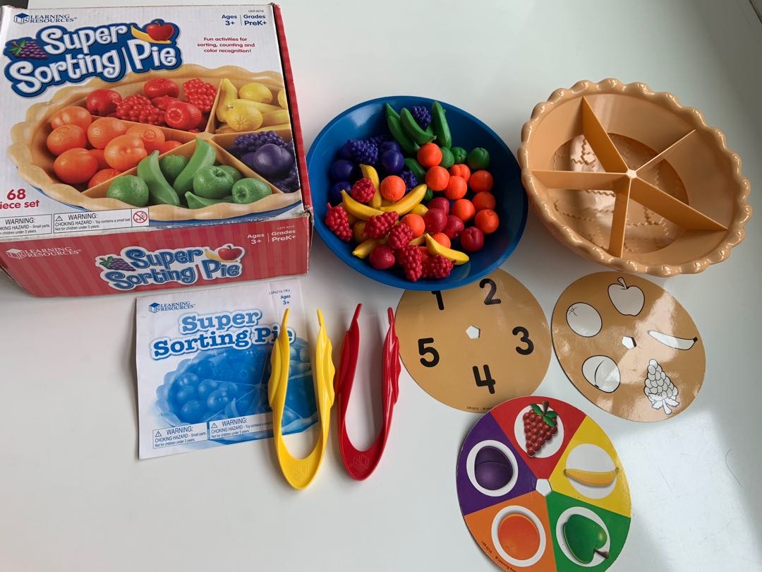 Learning resources Super sorting pie, Hobbies & Toys, Toys & Games on ...