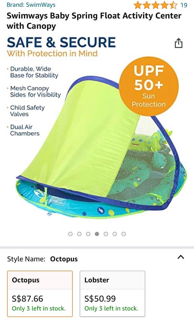 Swimways Baby Spring Float Activity Center with Canopy, Babies & Kids ...