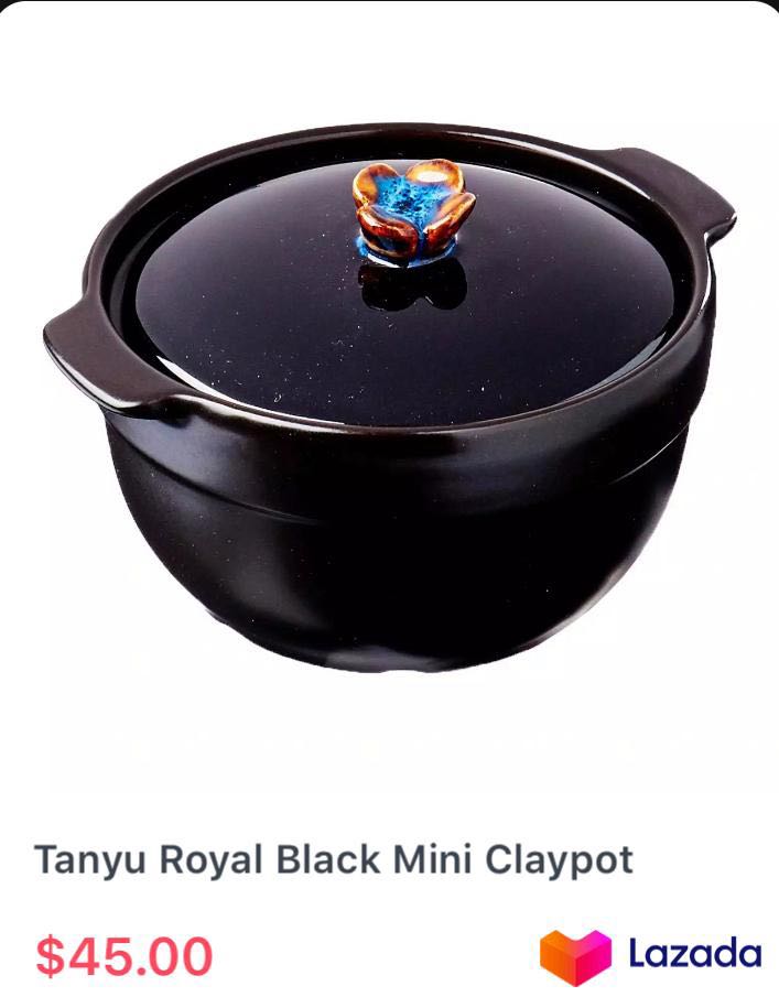 TANYU Mini Claypot + FREE Gift, Furniture & Home Living, Kitchenware ...
