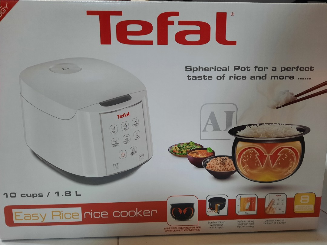 Tefal RK7321 Easy Rice Spherical Pot Rice Cooker 1.8L, TV & Home ...