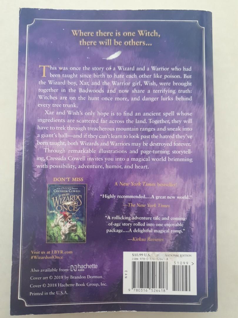 The wizards of once twice magic book by cressida cowell, Hobbies & Toys ...