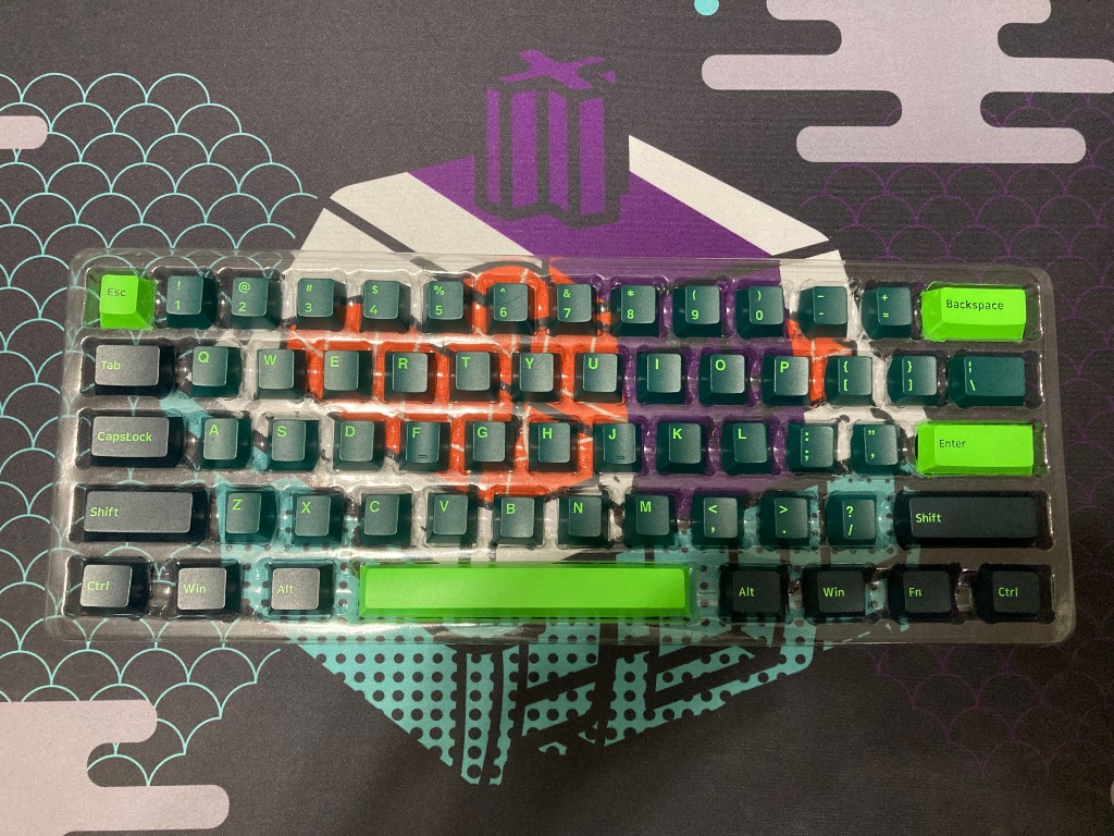 Wavez Keycaps (160 keys) PBT Double Shot, Computers & Tech, Parts ...