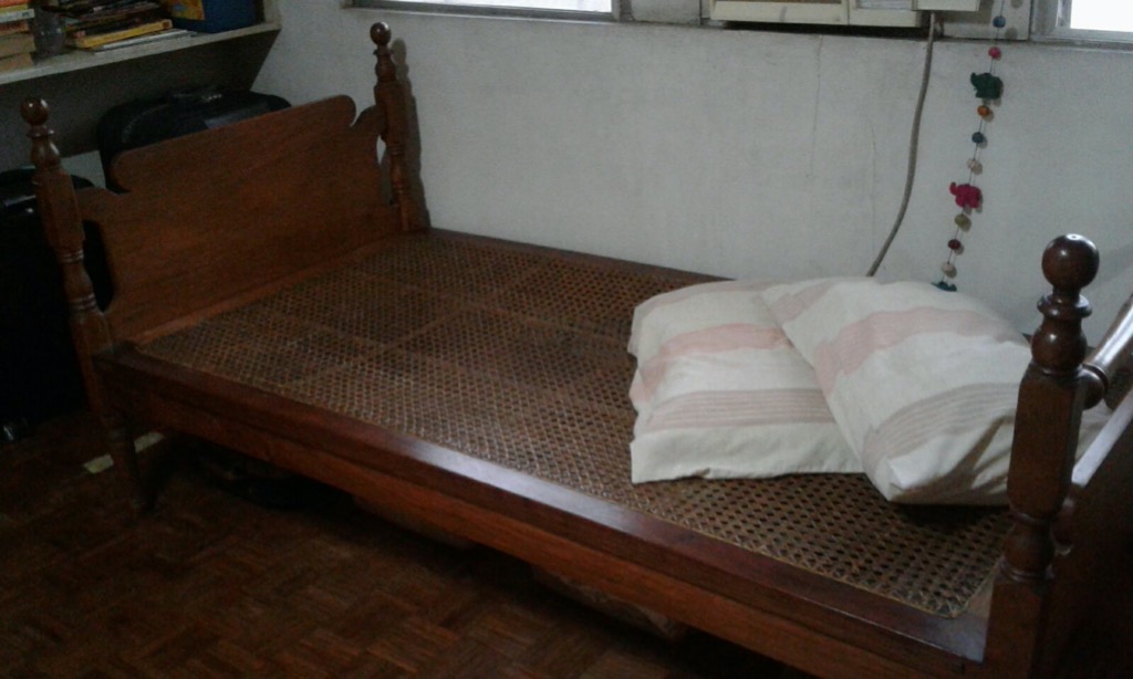 Wood solihiya bed, Furniture & Home Living, Furniture, Bed Frames ...