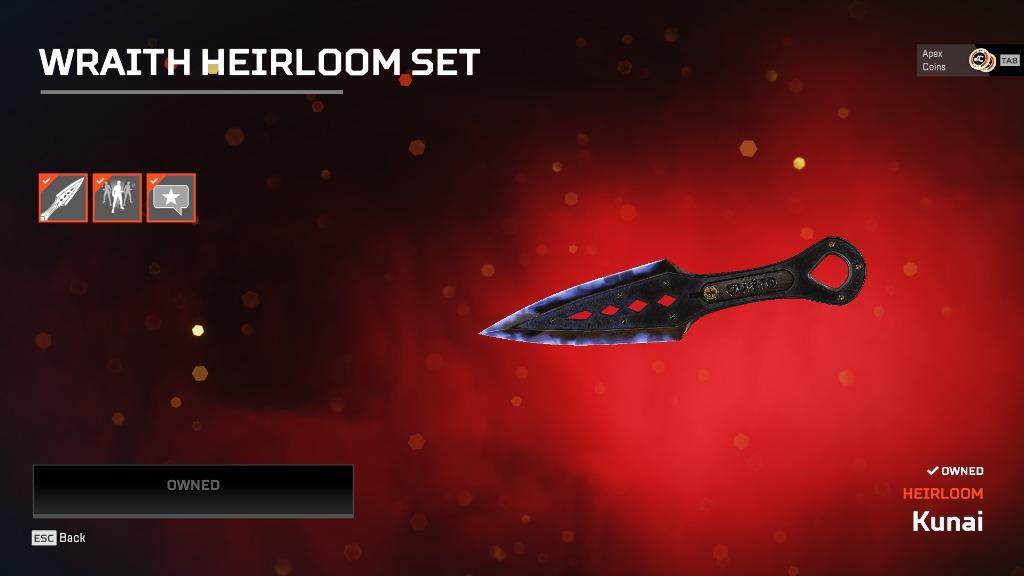 Wraith Heirloom Apex Legends with 20 Kills, 4000 Damage Badge, Video ...