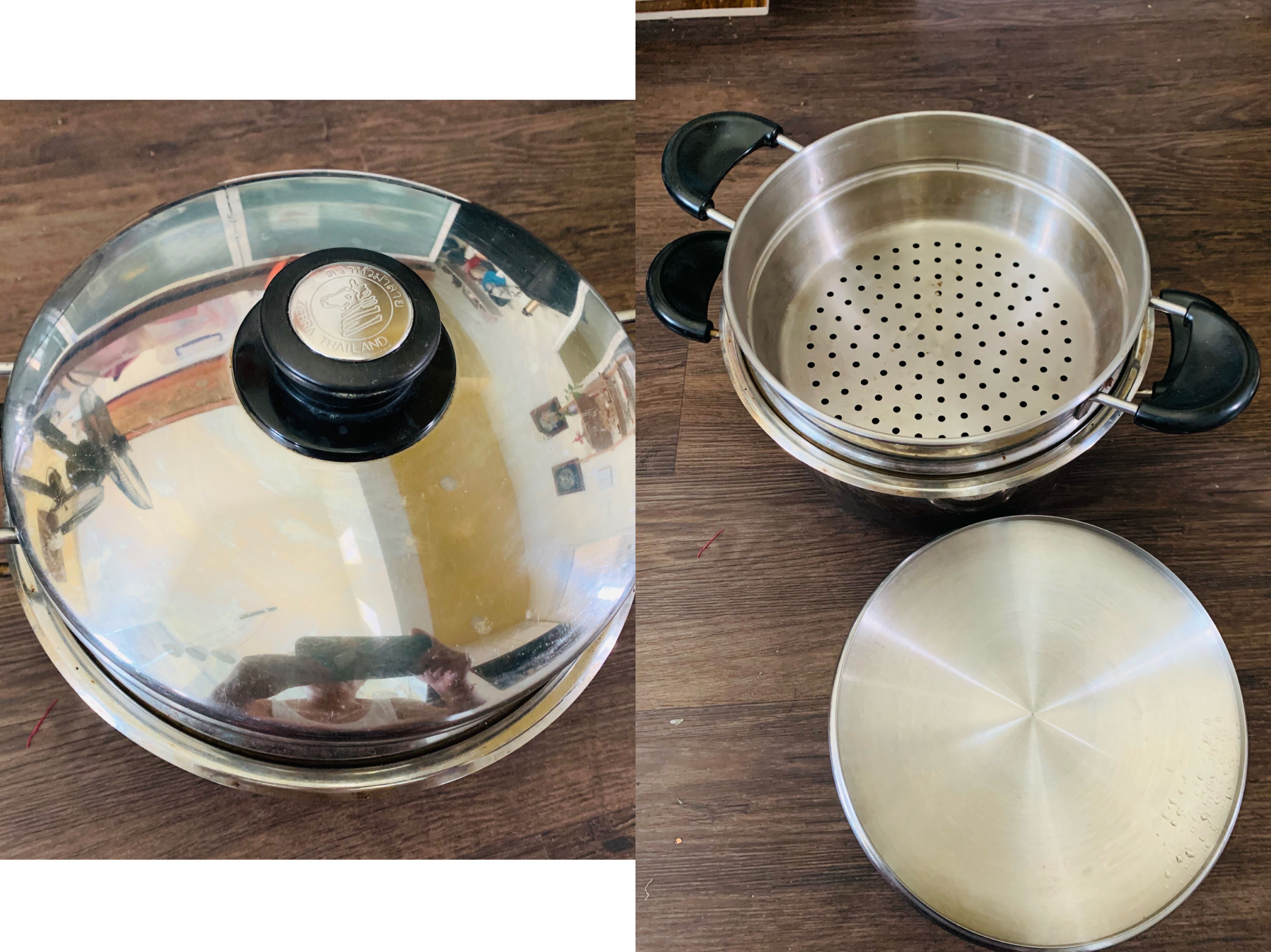 Zebra stainless steel steamer pot, Furniture & Home Living, Kitchenware ...