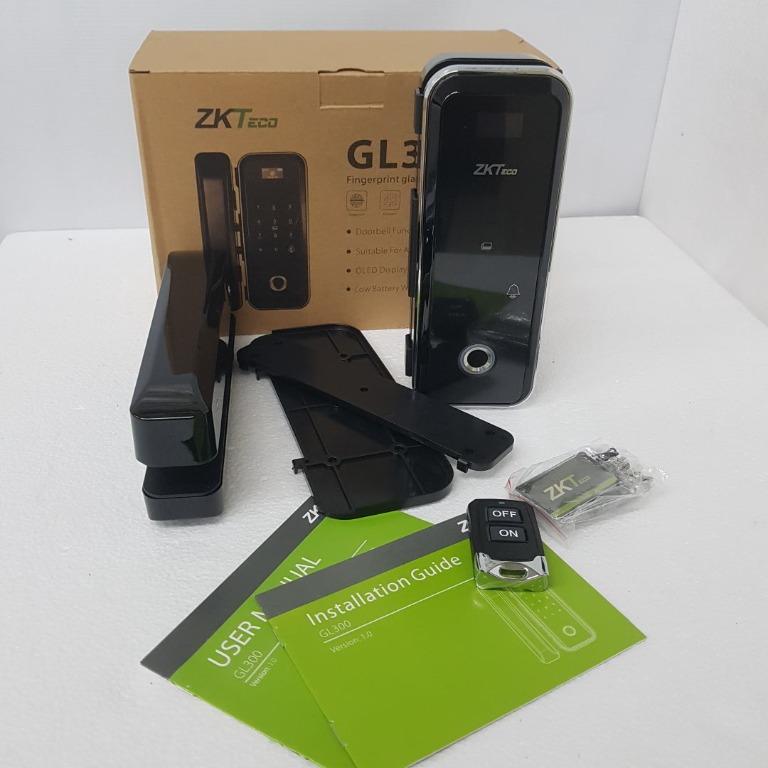 ZKTeco GL300 Fingerprint / MF Card / Password Hybrid Verification Glass ...