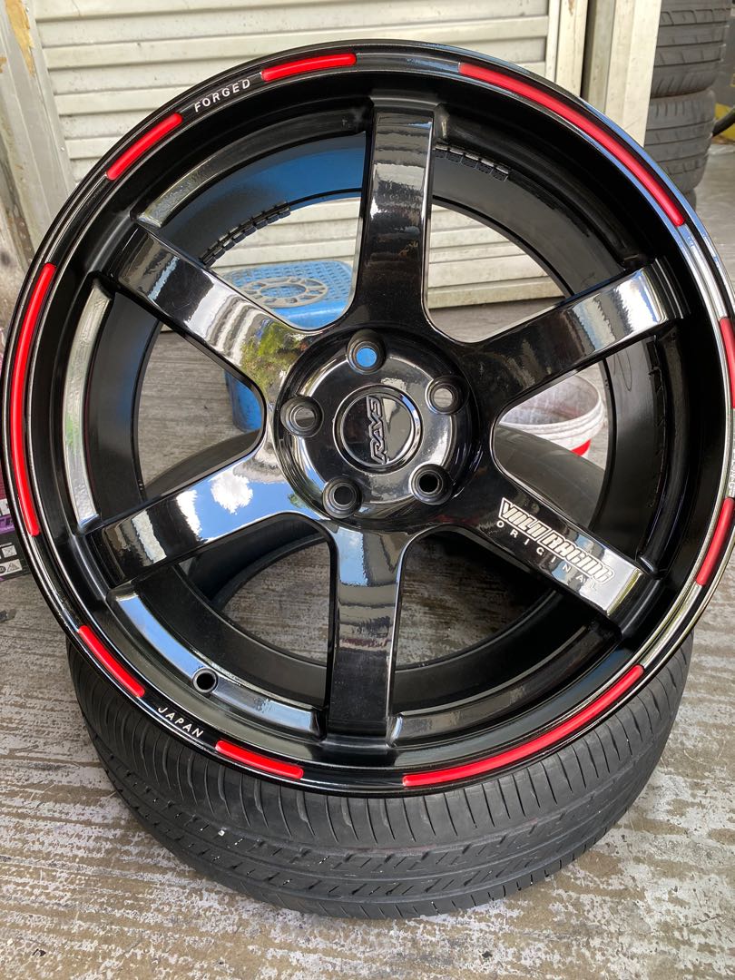 18” 5x114.3 TE37 DESIGN RIM - RAYS VOLKSRACING SSR TE37 RPF01 WEDSSPORT ...