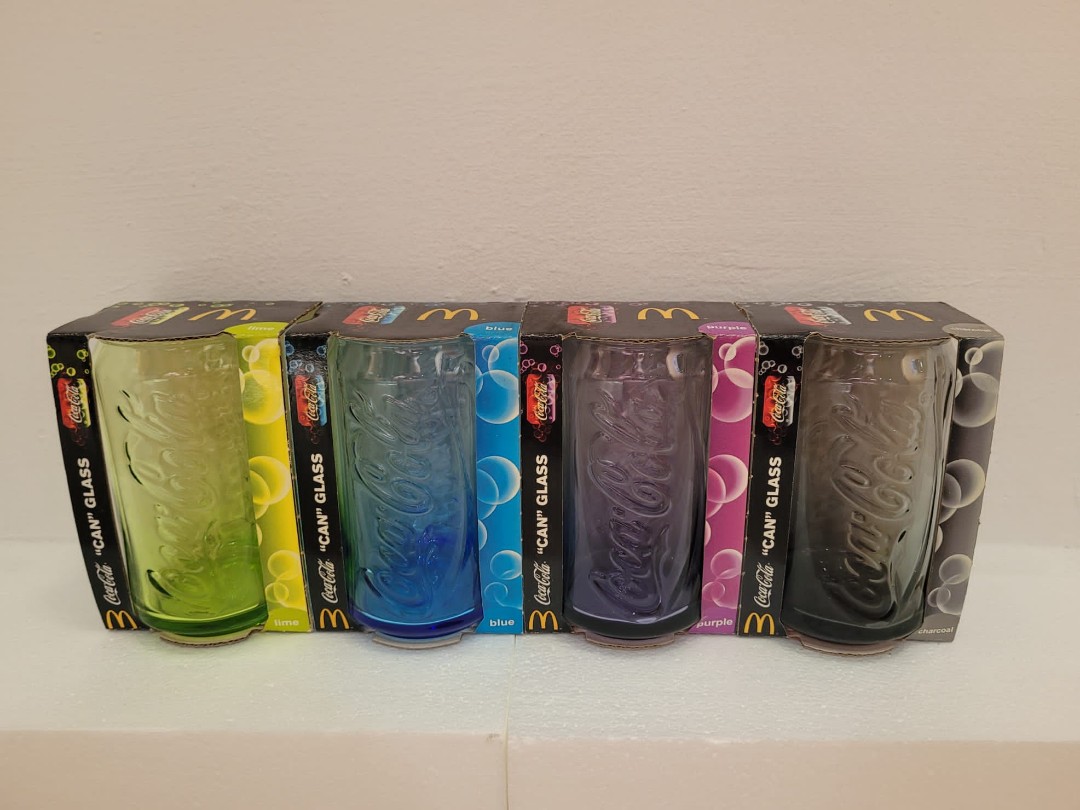 2011 Coca Cola McD Collectible . Colourful CocaCola "Can" Glasses ...