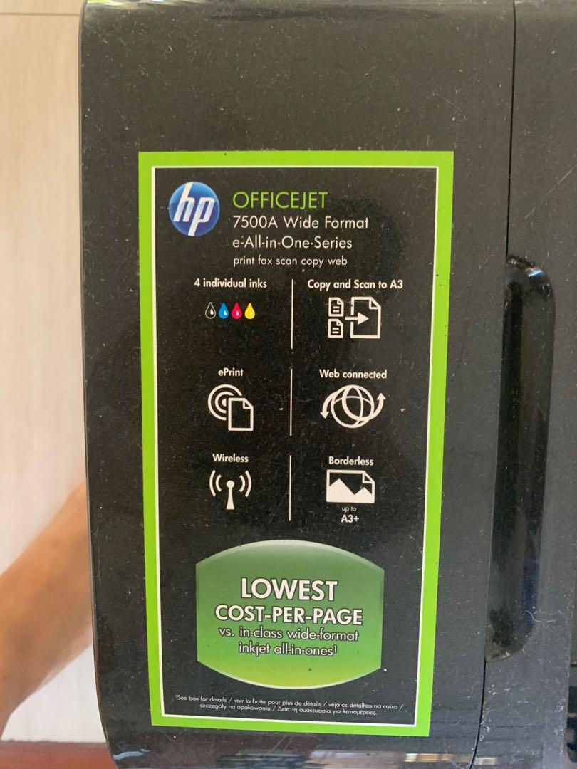 A3 Printer HP Officejet 7500A All in One, Computers & Tech, Printers ...