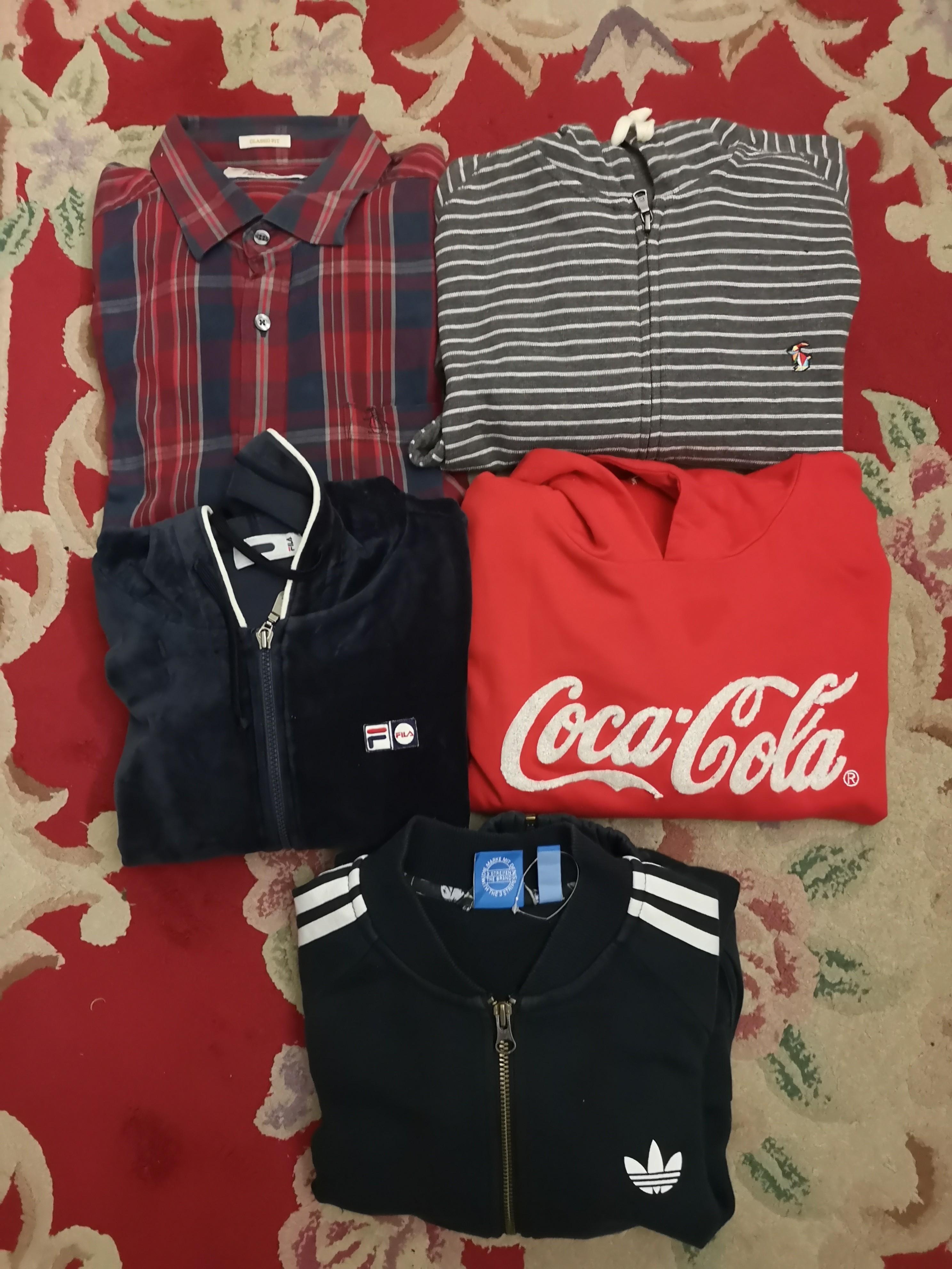 Adidas coca cola fila paul smith penguin's, Men's Fashion, Tops & Sets ...