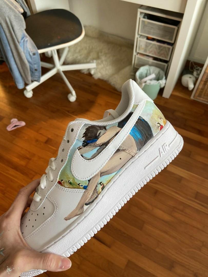 Angel Air Force 1 Customs, Men's Fashion, Footwear, Sneakers on Carousell
