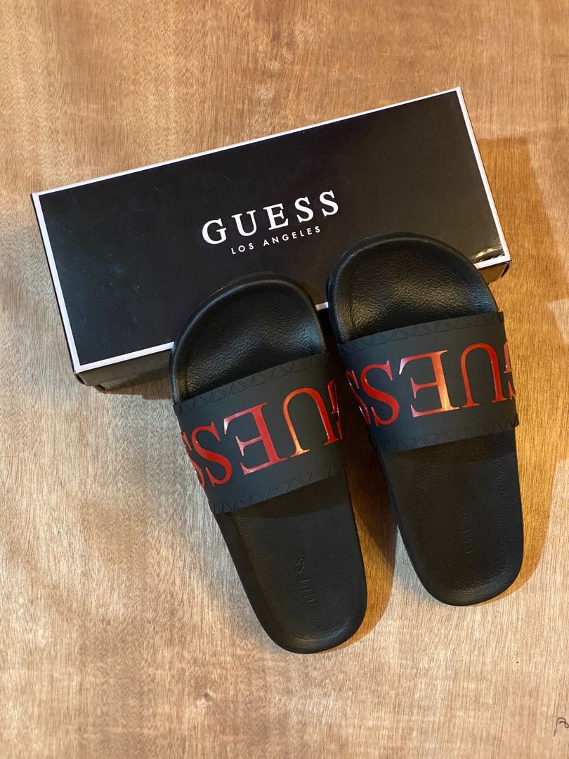 Authentic Guess Slides for Men, Men's Fashion, Footwear, Slippers ...