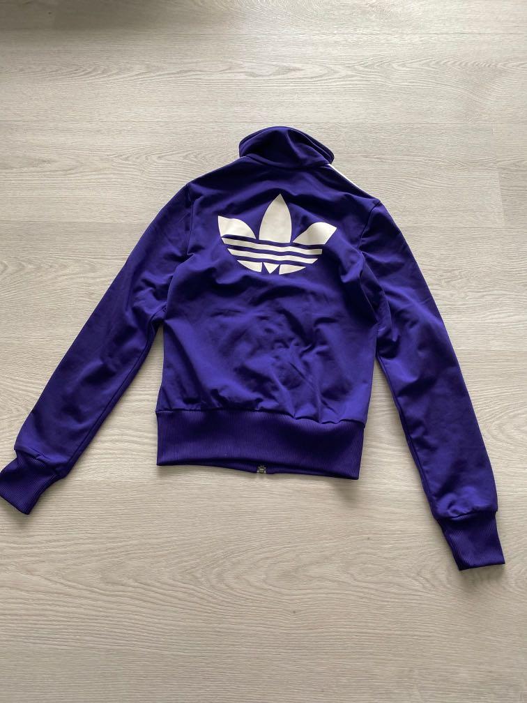 Authentic Purple Adidas Jacket, Women's Fashion, Activewear on Carousell