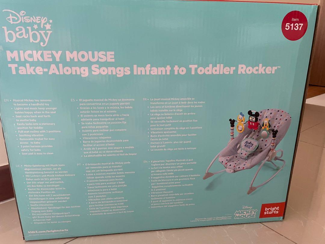 Baby Rocker - Disney Rocker Mickey Mouse Take-Along Songs Infant-to ...