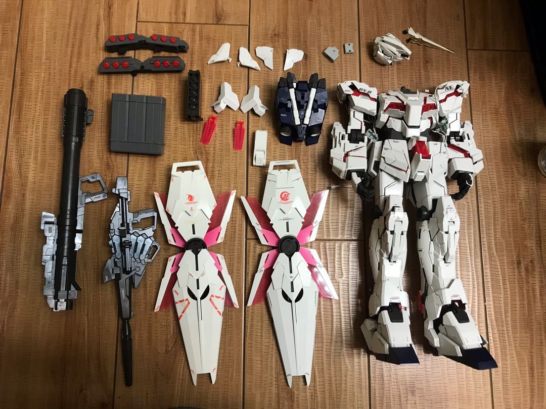 Bandai 1/60 PG perfect grade unicorn gundam 獨角獸高達 led expansion set 大全套 ...