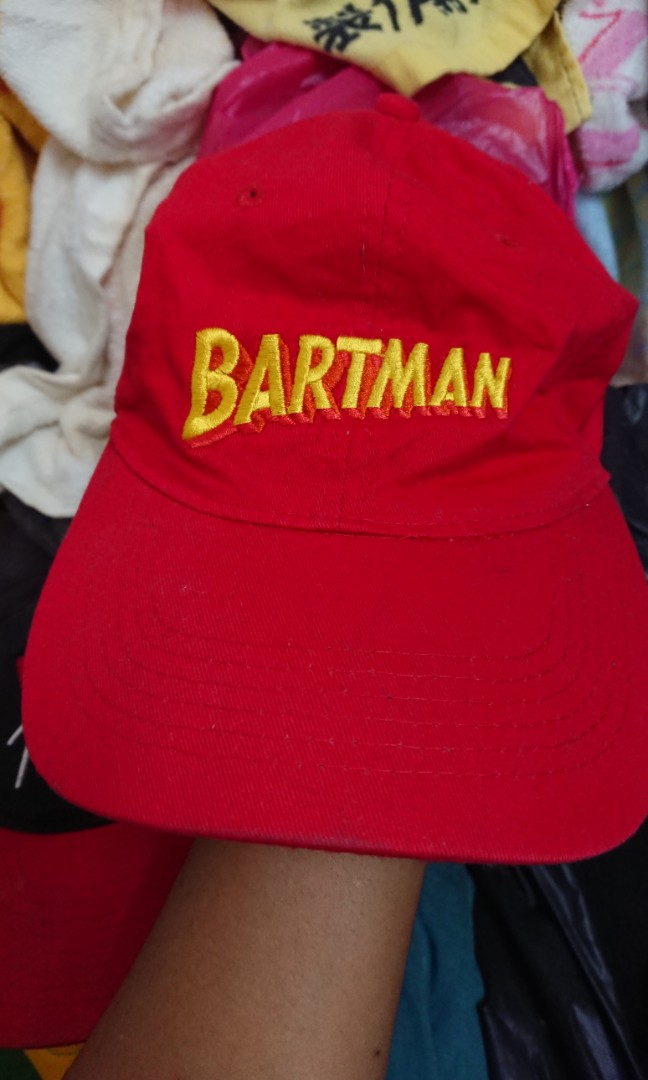 Bartman Simpsons Red Hat, Men's Fashion, Watches & Accessories, Cap ...