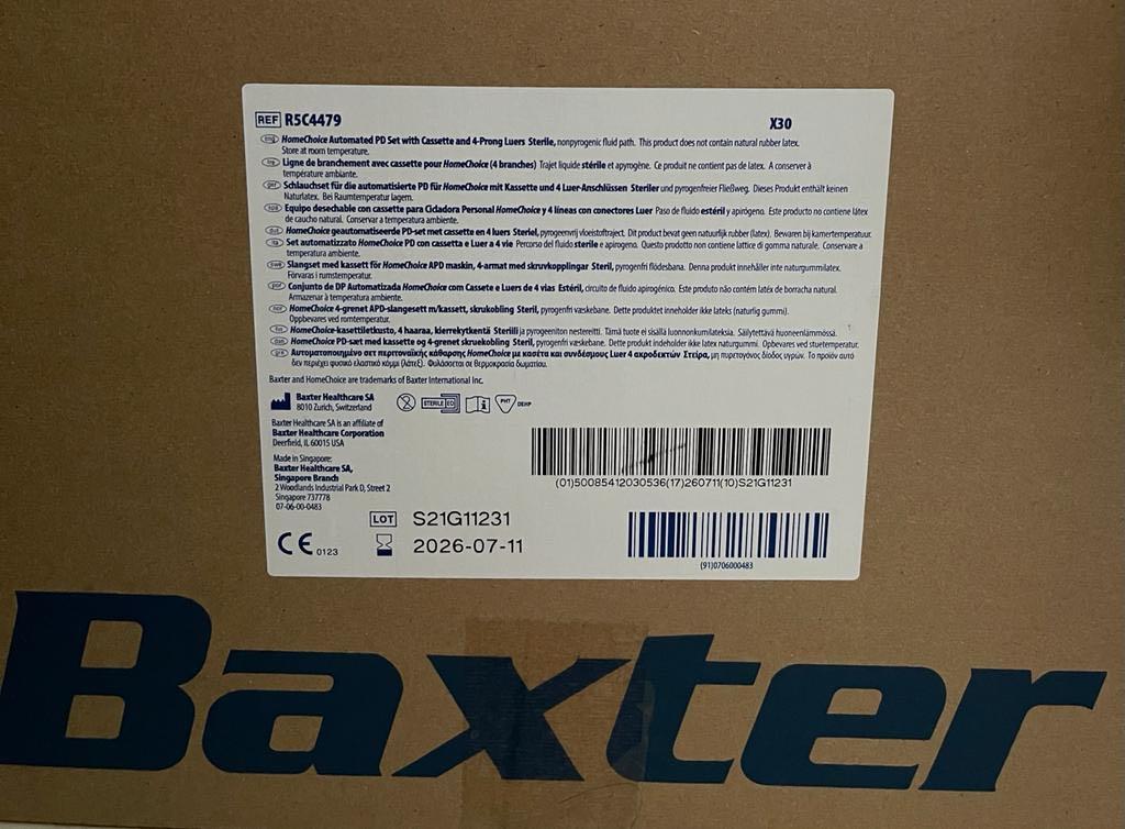Baxter Kidney Dialysis Solution - Full Range, Health & Nutrition ...
