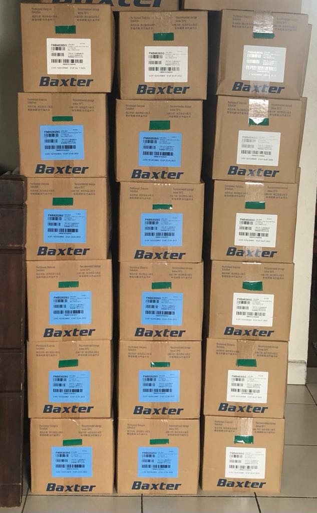Baxter Kidney Dialysis Solution FULL RANGE, Health & Nutrition, Medical ...