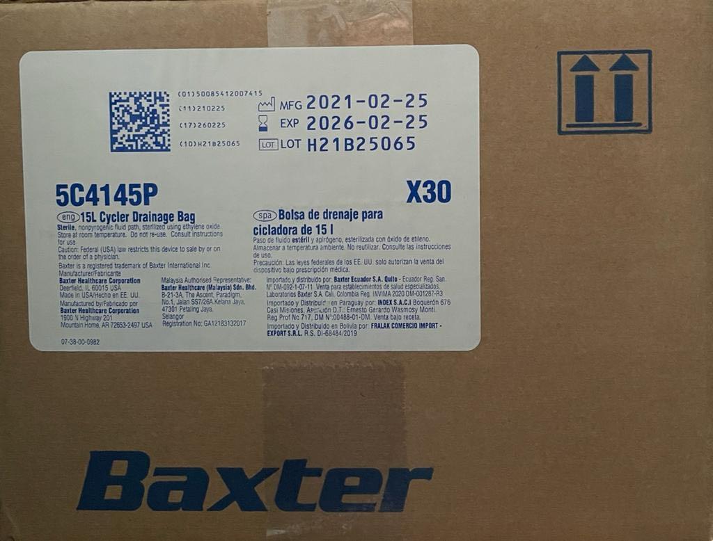Baxter Kidney Dialysis Solution FULL RANGE, Health & Nutrition, Medical ...