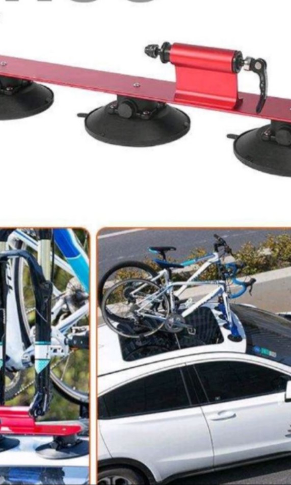 Bicycle Suction Car Roof Rack, Car Accessories, Accessories on Carousell