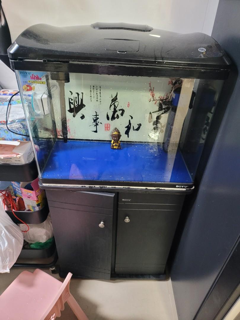 BOYU EC600 ALL IN ONE AQUARIUM FISH TANK PLUS CABINET COMPLETE SET, TV ...