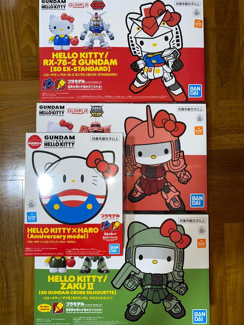 Bundle Sd Hello Kitty Rx 78 2 Zaku Ii Chars Zaku Ii Gundam