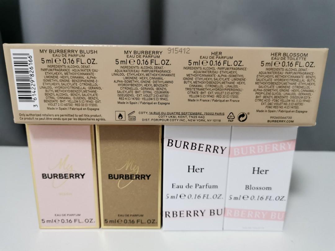Burberry travel exclusive mini set, Beauty & Personal Care, Fragrance ...