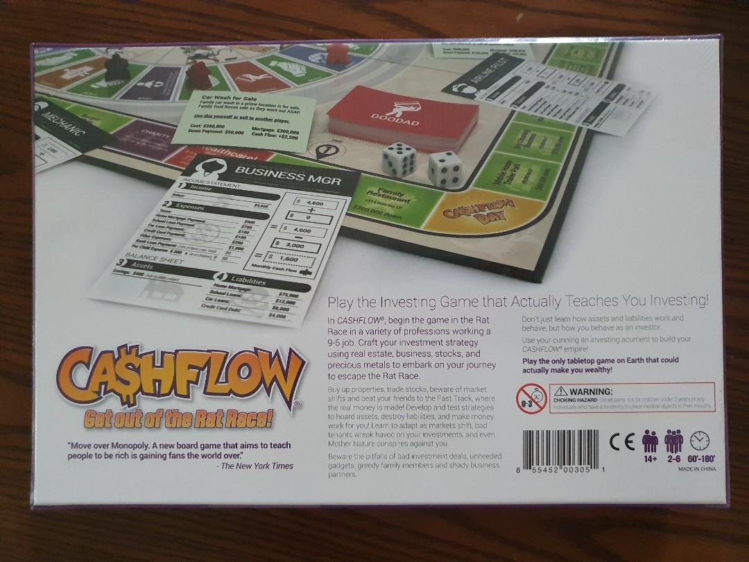 CASHFLOW 101 board game (Updated version), Hobbies & Toys, Toys & Games ...