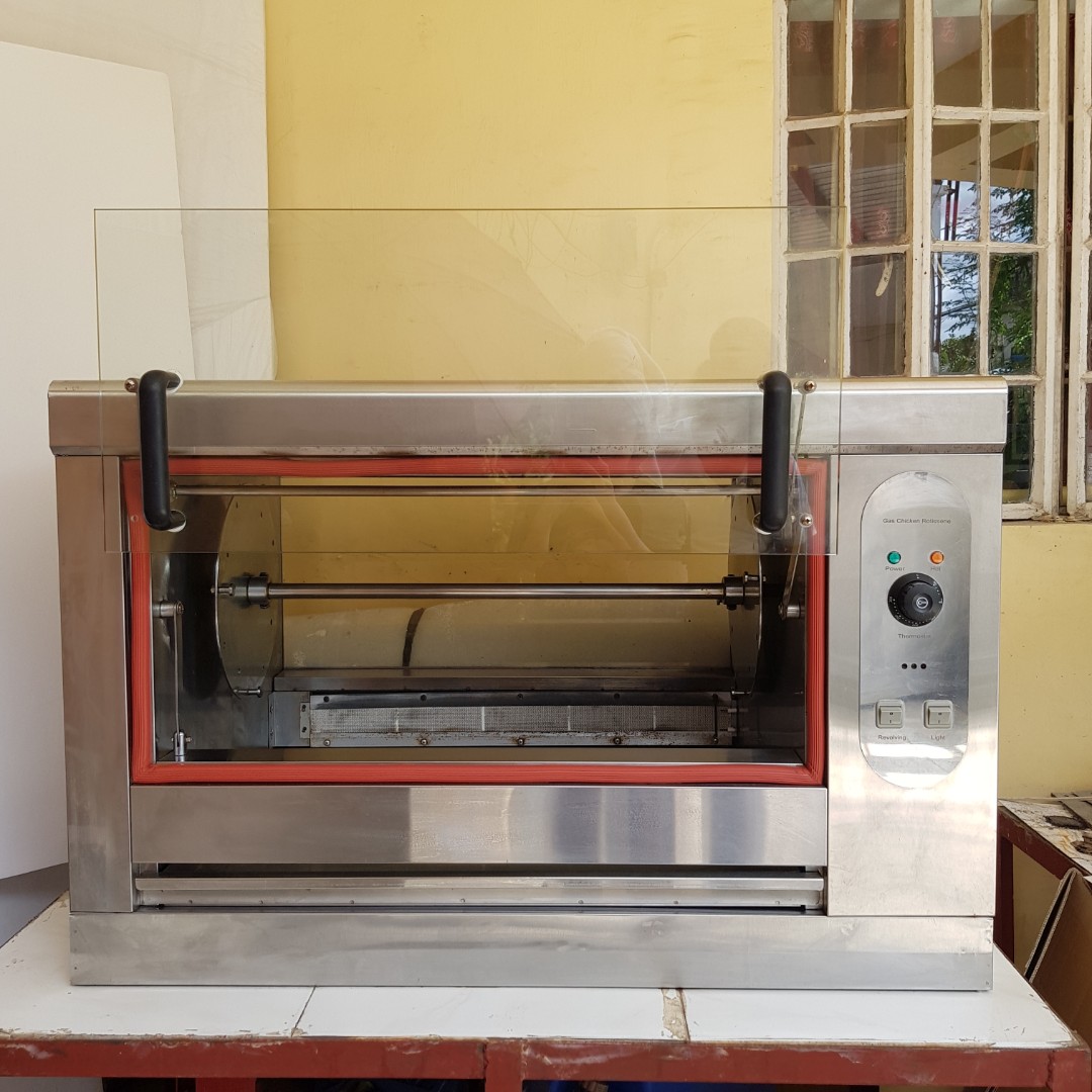 Chicken Rotisserie Oven Machine Silver, TV & Home Appliances, Kitchen ...