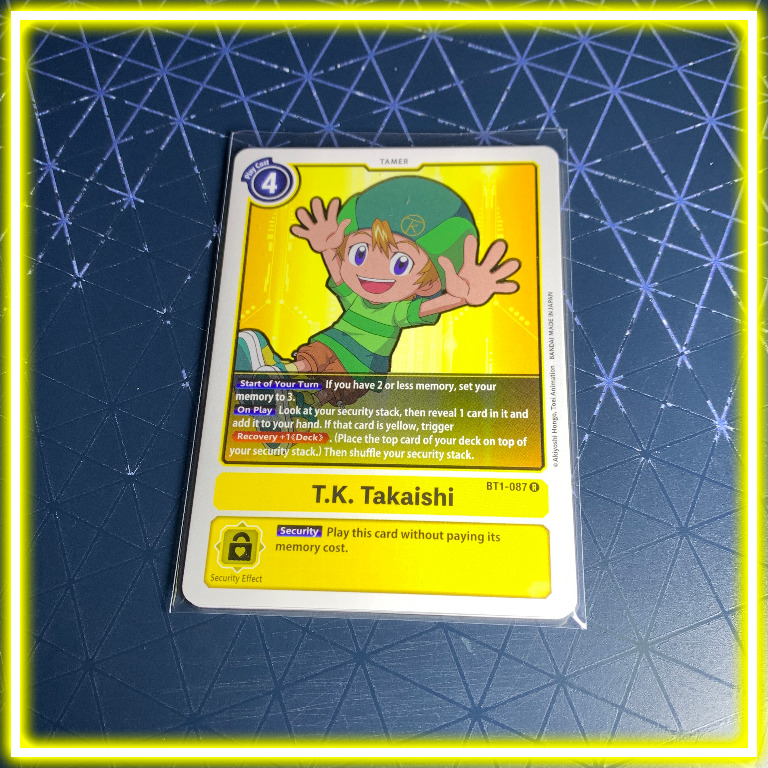 Digimon English TCG - T.K. Takaishi BT1-087 R Rare Card, Hobbies & Toys, Toys & Games on Carousell