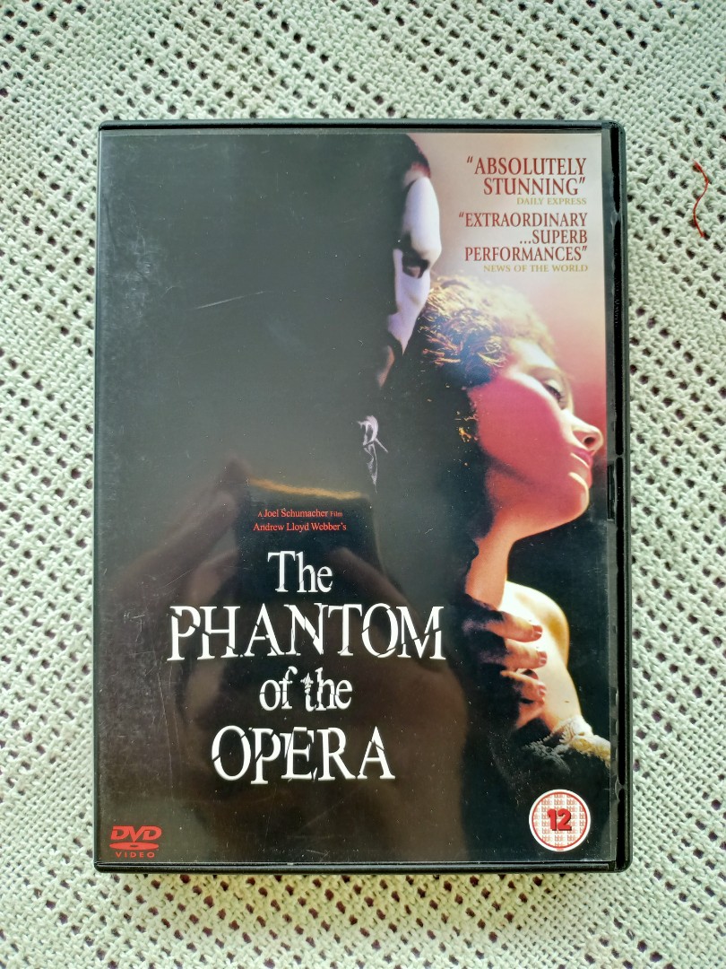 DVD The Phantom Of The Opera, Hobbies & Toys, Music & Media, CDs & DVDs ...