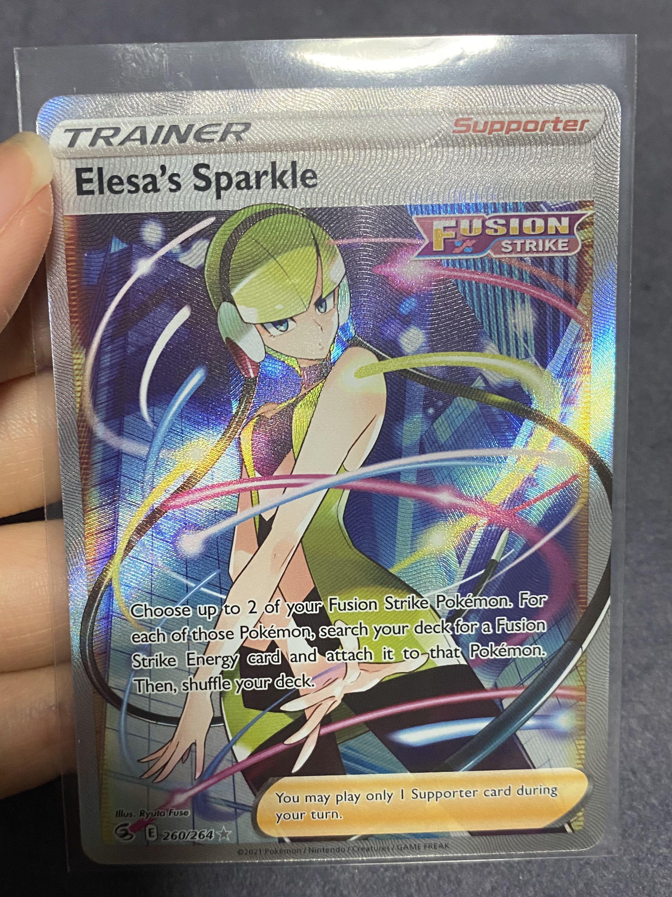 Elesa's Sparkle Fusion Strike - 260/264 - Full Art Ultra Rare Pokémon ...