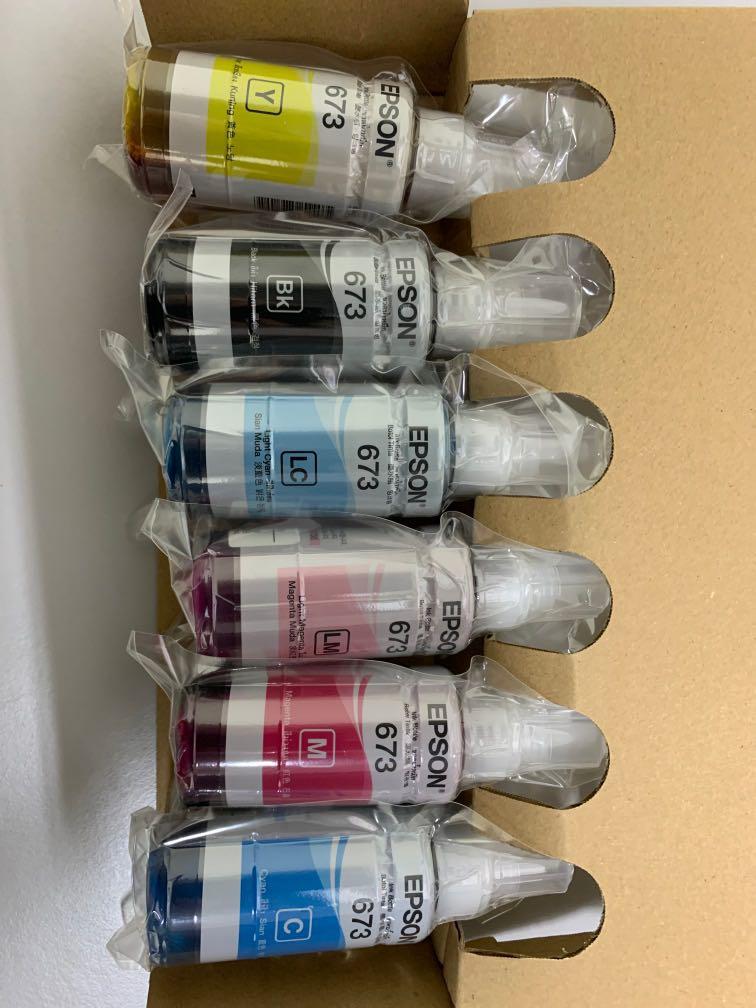 Epson Printer Ink 673 (full set of 6, original), Computers & Tech ...