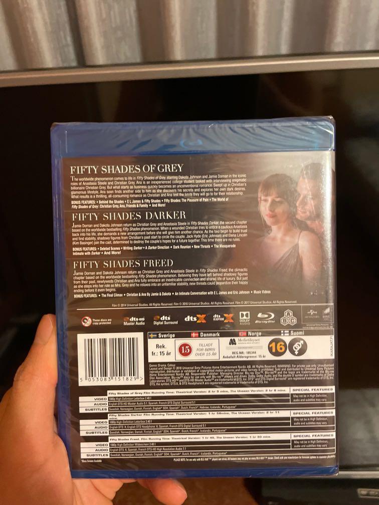 Fifty Shades of Grey Trilogy Blu-Ray set, Hobbies & Toys, Music & Media ...