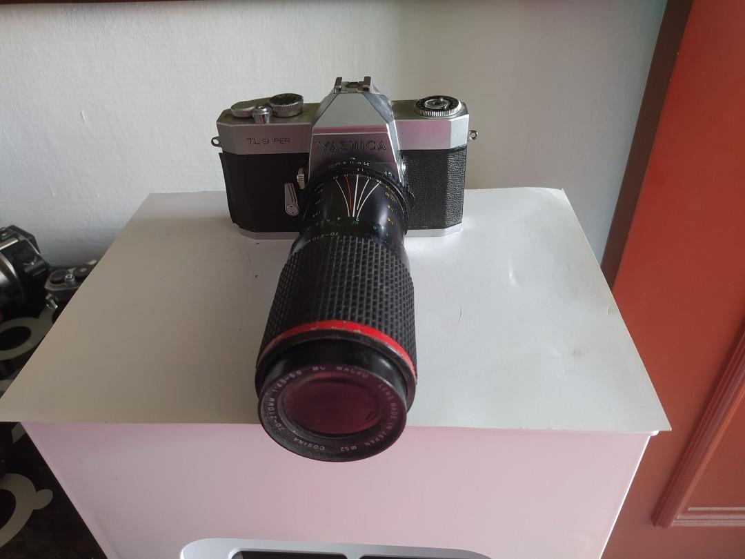 Vintage Camera #123.. Yashica TL Super + Cosina 70-210mn lens..spoilt ...