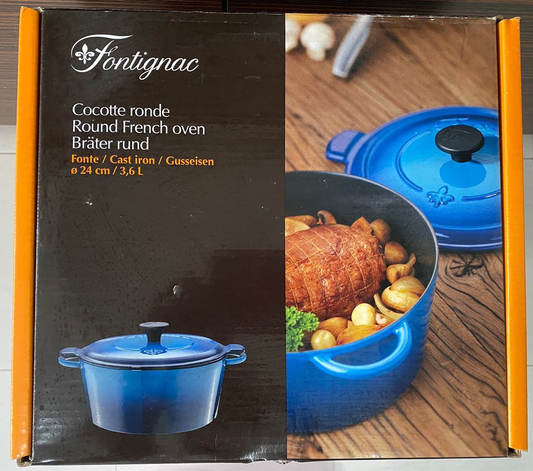 Fontignac 24cm cast iron pot, Furniture & Home Living, Kitchenware ...