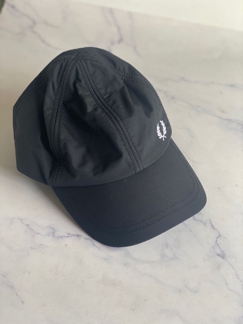 Fred Perry Pique Cap Black, Men's Fashion, Watches & Accessories, Caps ...