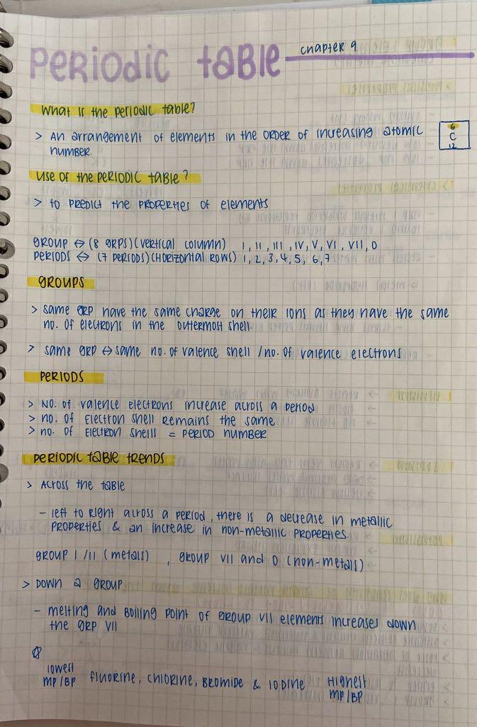 handwritten science(chem) notes, Hobbies & Toys, Books & Magazines ...