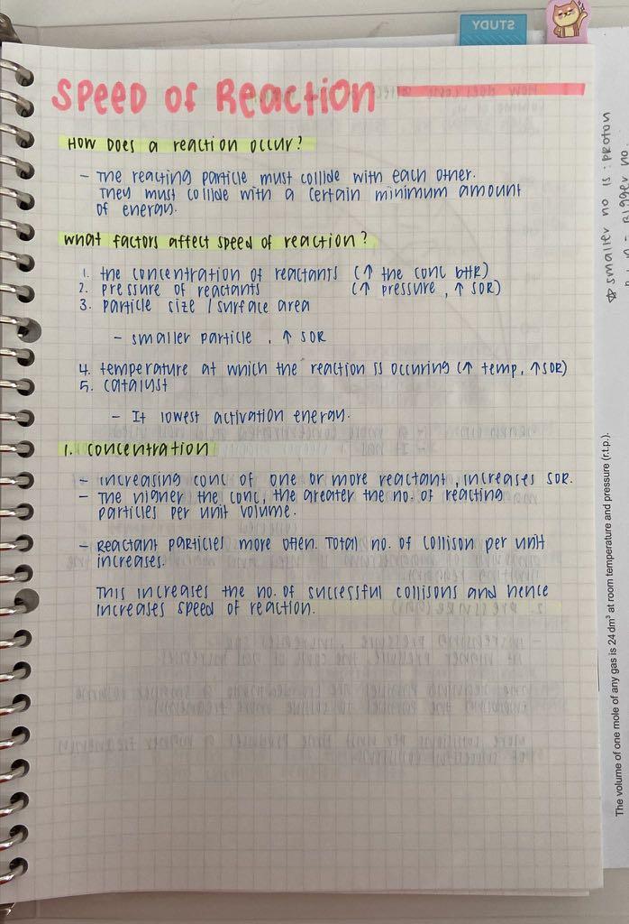 handwritten science(chem) notes, Hobbies & Toys, Books & Magazines ...