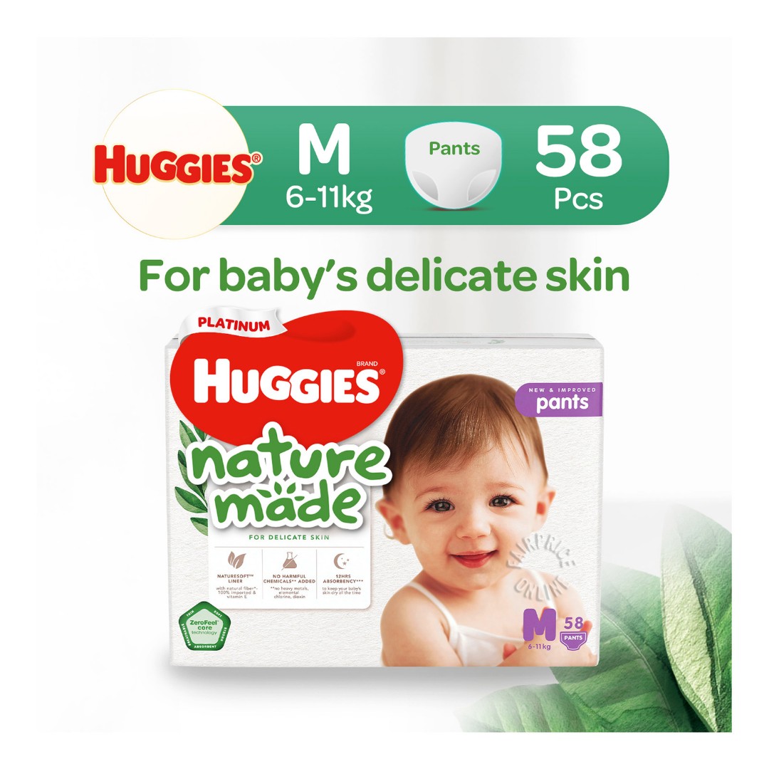 Huggies M-Size Tape Diapers, Babies & Kids, Bathing & Changing, Diapers ...