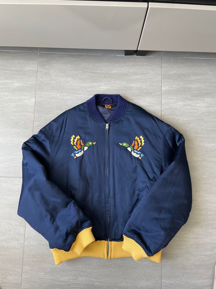 Human Made Satin Jacket, 男裝, 外套及戶外衣服 - Carousell