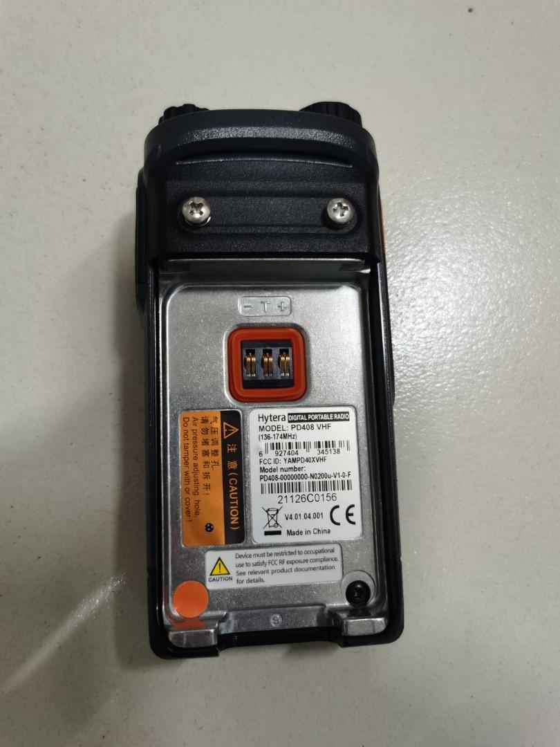 HYTERA PD 408 VHF DIGITAL, Audio, Portable Audio Accessories on Carousell