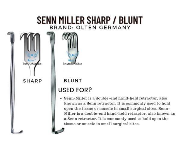 Senn miller Sharp / Blunt Handheld retractor, Health & Nutrition ...