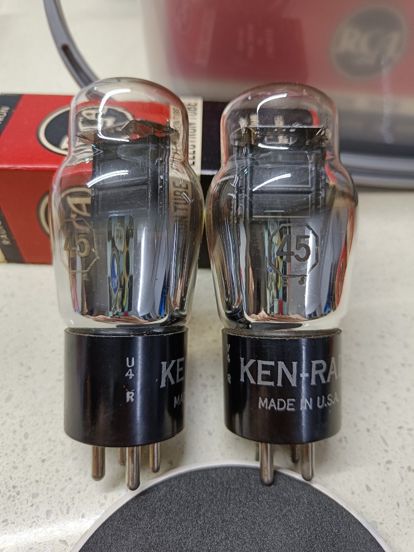 Ken Rad 45 NOS Triode Tubes, Audio, Other Audio Equipment on Carousell