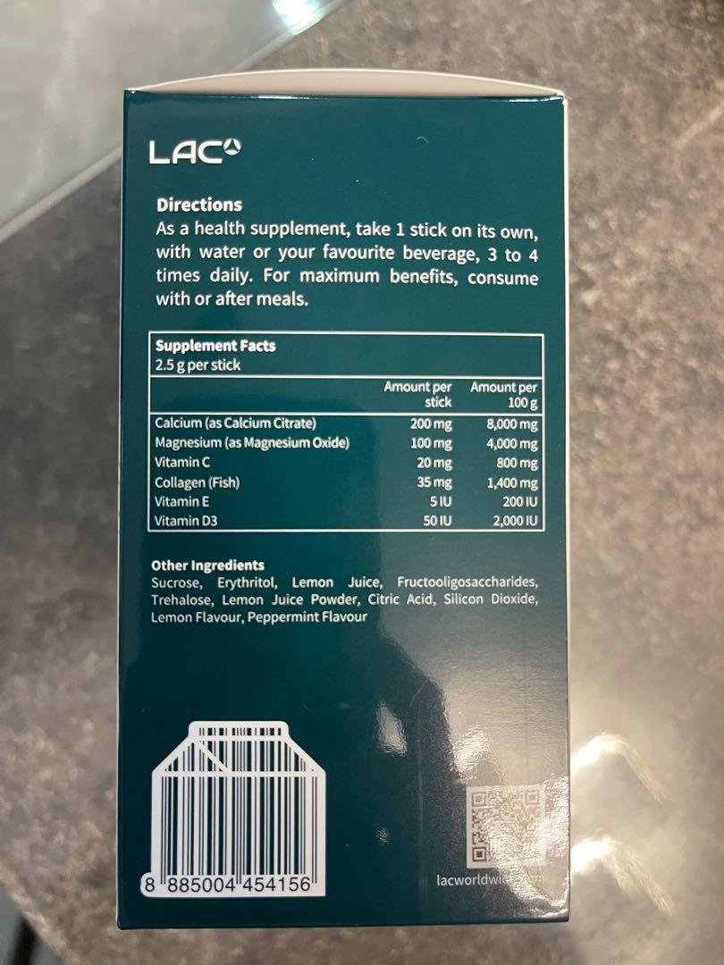 LAC Fullcal Calcium Citrate, Health & Nutrition, Health Supplements ...