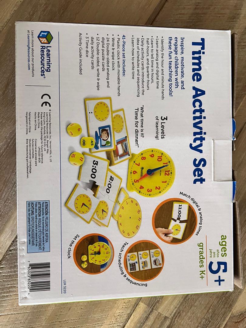 Learning Resources Time Activity Set, Hobbies & Toys, Toys & Games on ...