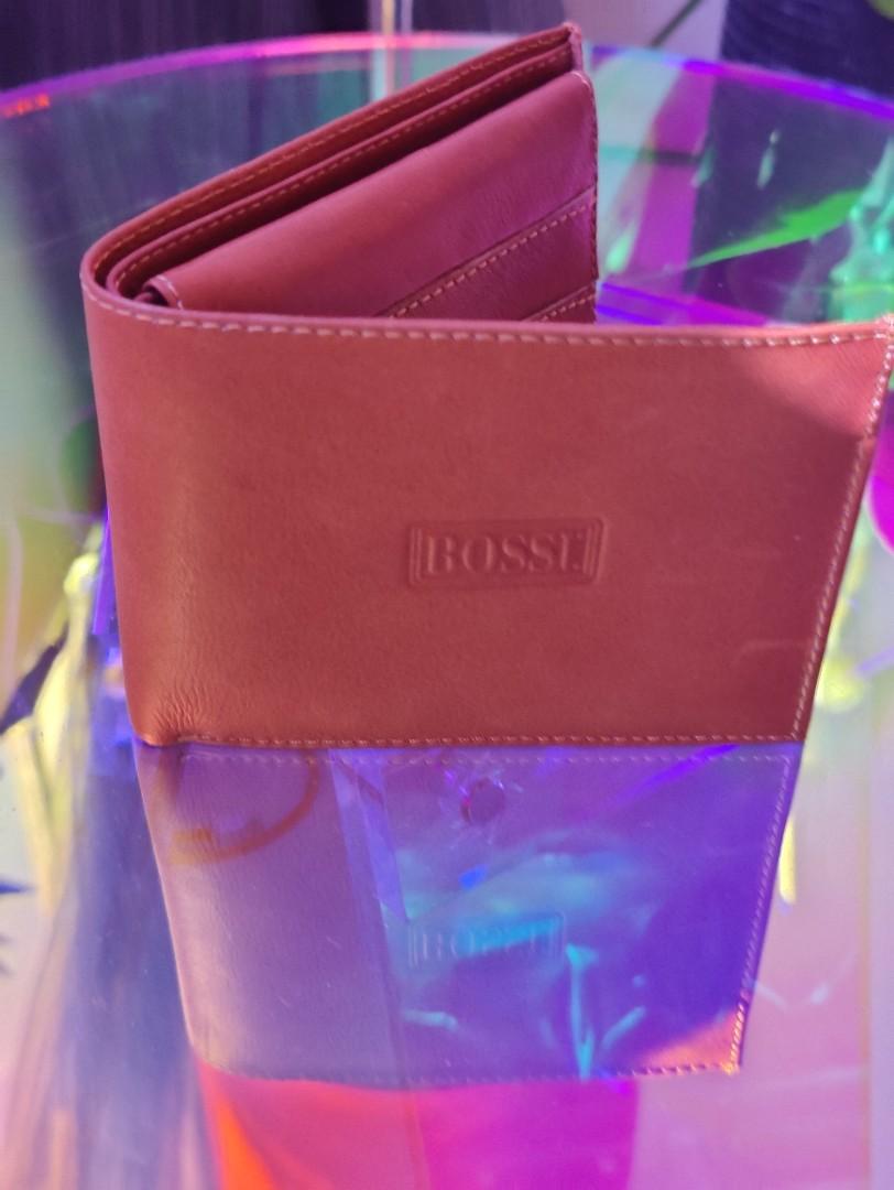 Leather Bossi Wallet, Men's Fashion, Watches & Accessories, Wallets ...